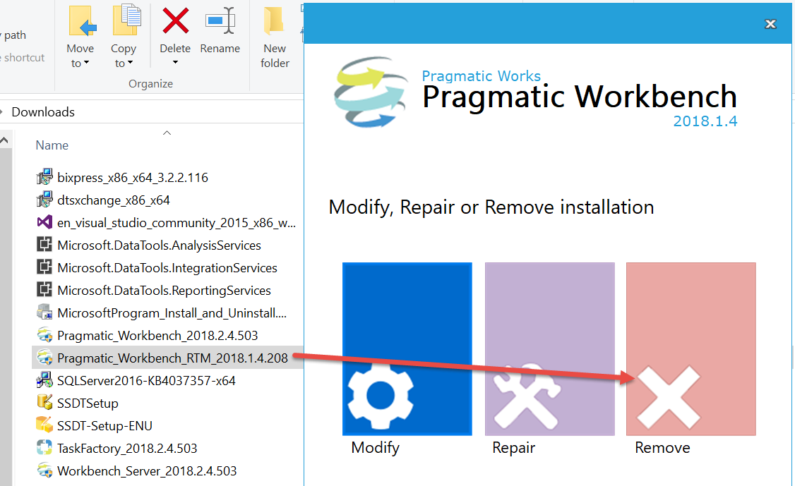 Removal of Workbench