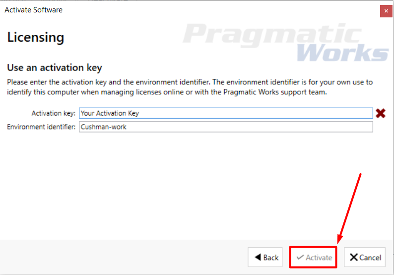 Workbench Client – Activating your product license