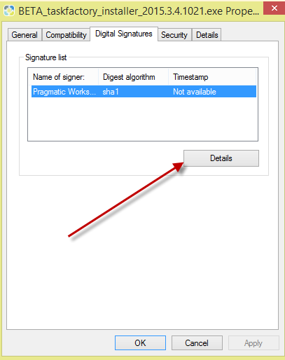 Task Factory Installer Fails To Complete Due To Invalid Digital Signature